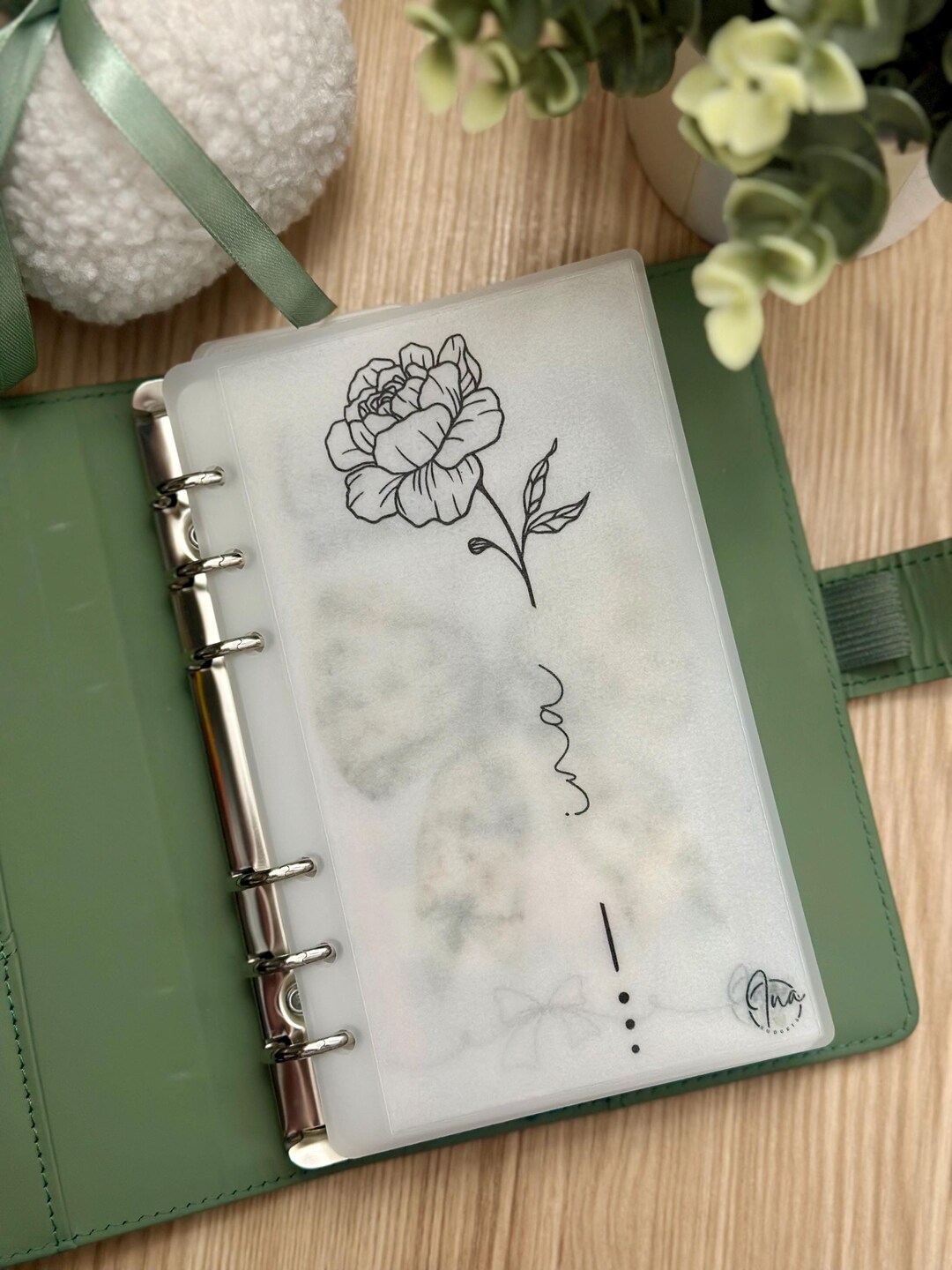 Custom Birth Flower Dashboard for A6/personal Cash Binder/planner ...