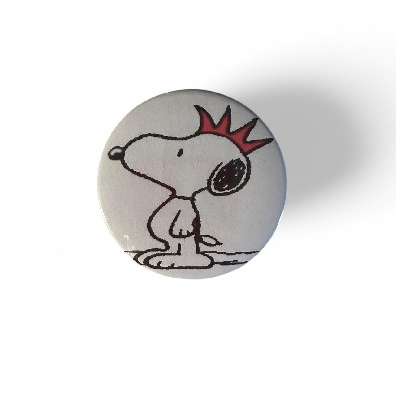 Punk Cartoon Snoopy Button 2.25in - Etsy