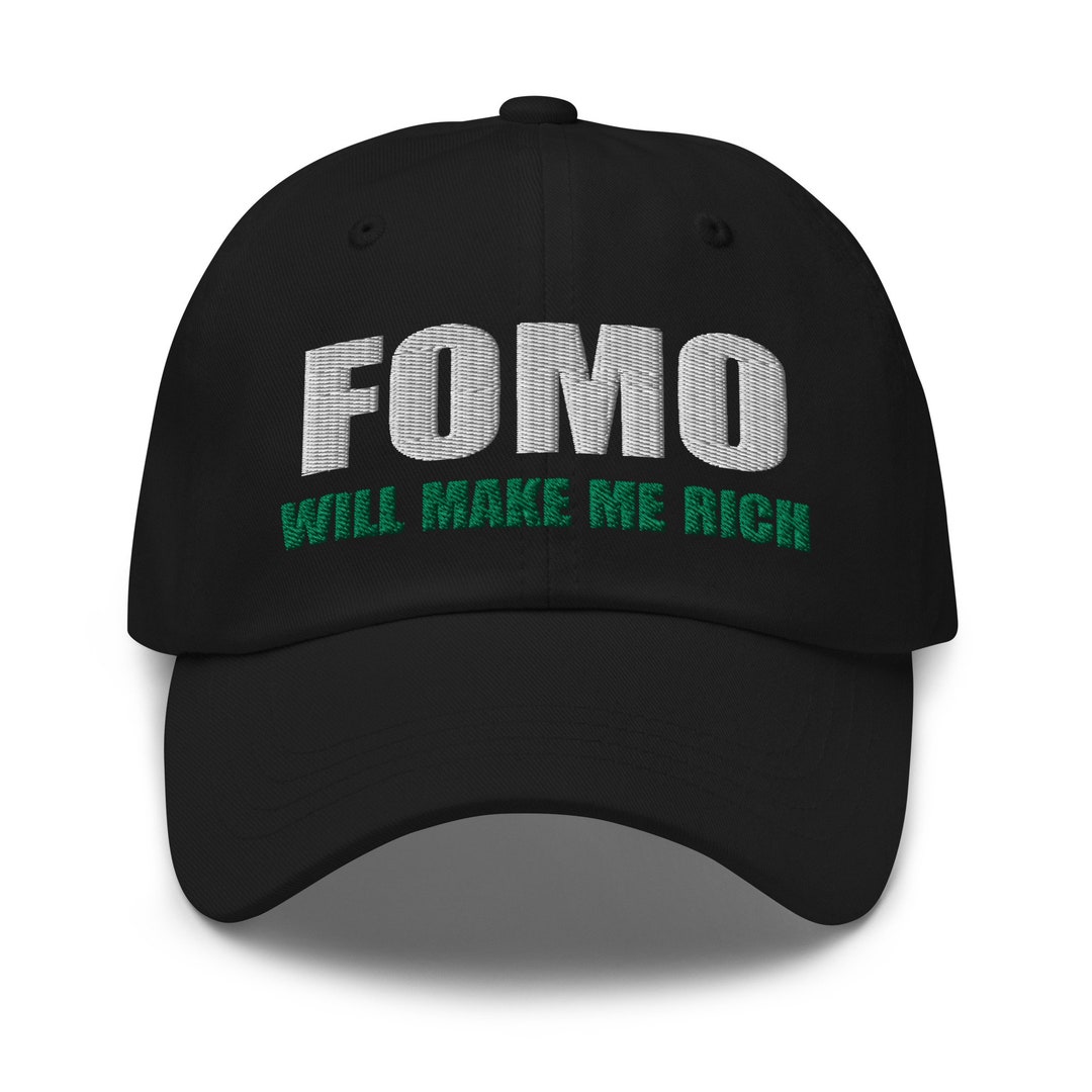 FOMO in Crypto Will Make Me Rich Bitcoin Bull Run Baseball Cap Dad Hat ...