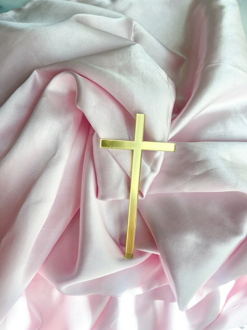 Personalized Cake Topper, Acrylic Cross, Acrylic Cross Cake Topper ...