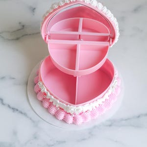 Handmade Heart Cake Trinket Jewelry Box: Decorative Fake Cake - Etsy