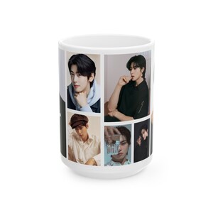 Cha Eun Woo Ceramic Mug, Korean Mug Gift, Birthday Gift, White Mug, 11oz, Custom Mug, Kdrama ...