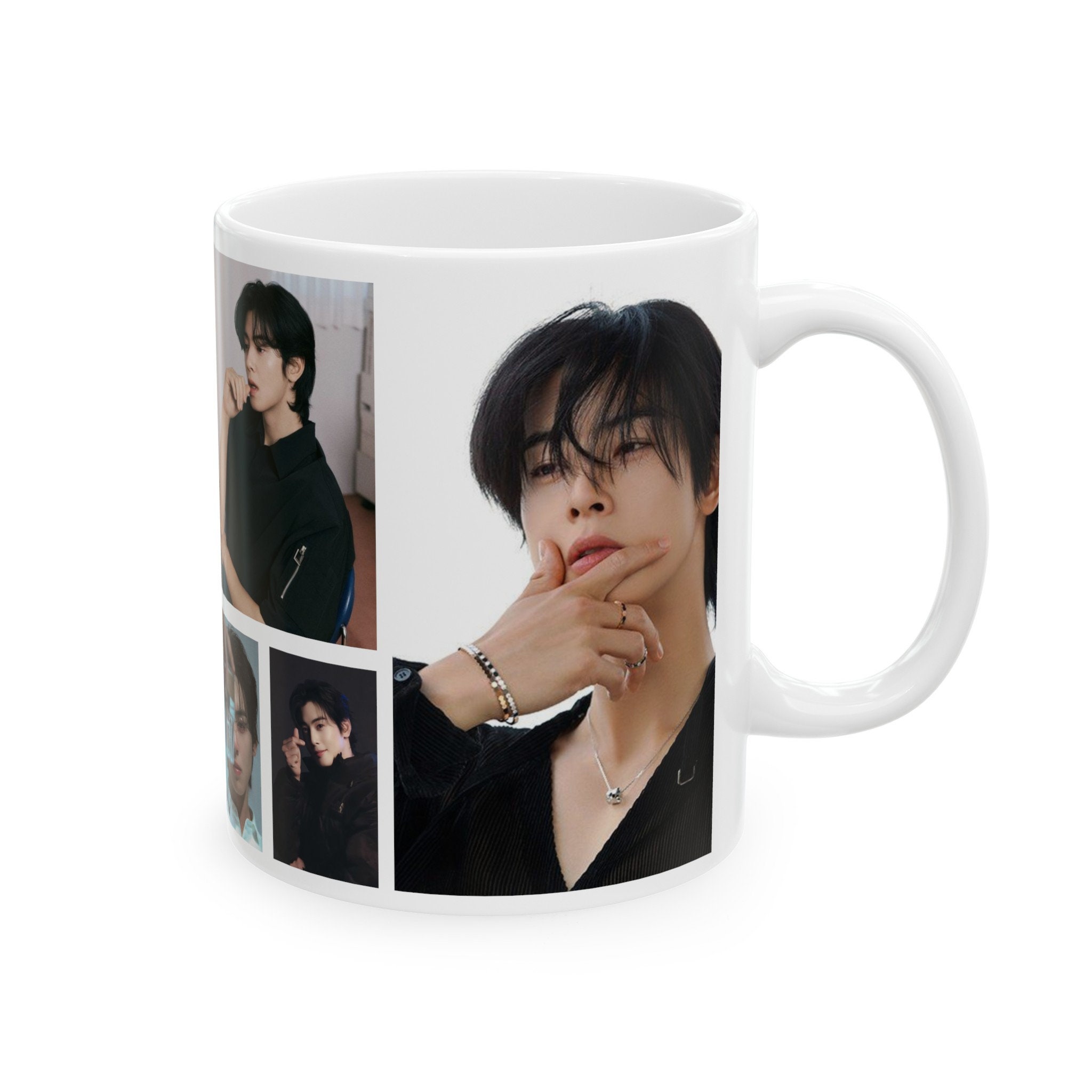 Cha Eun Woo Ceramic Mug, Korean Mug Gift, Birthday Gift, White Mug, 11oz, Custom Mug, Kdrama ...