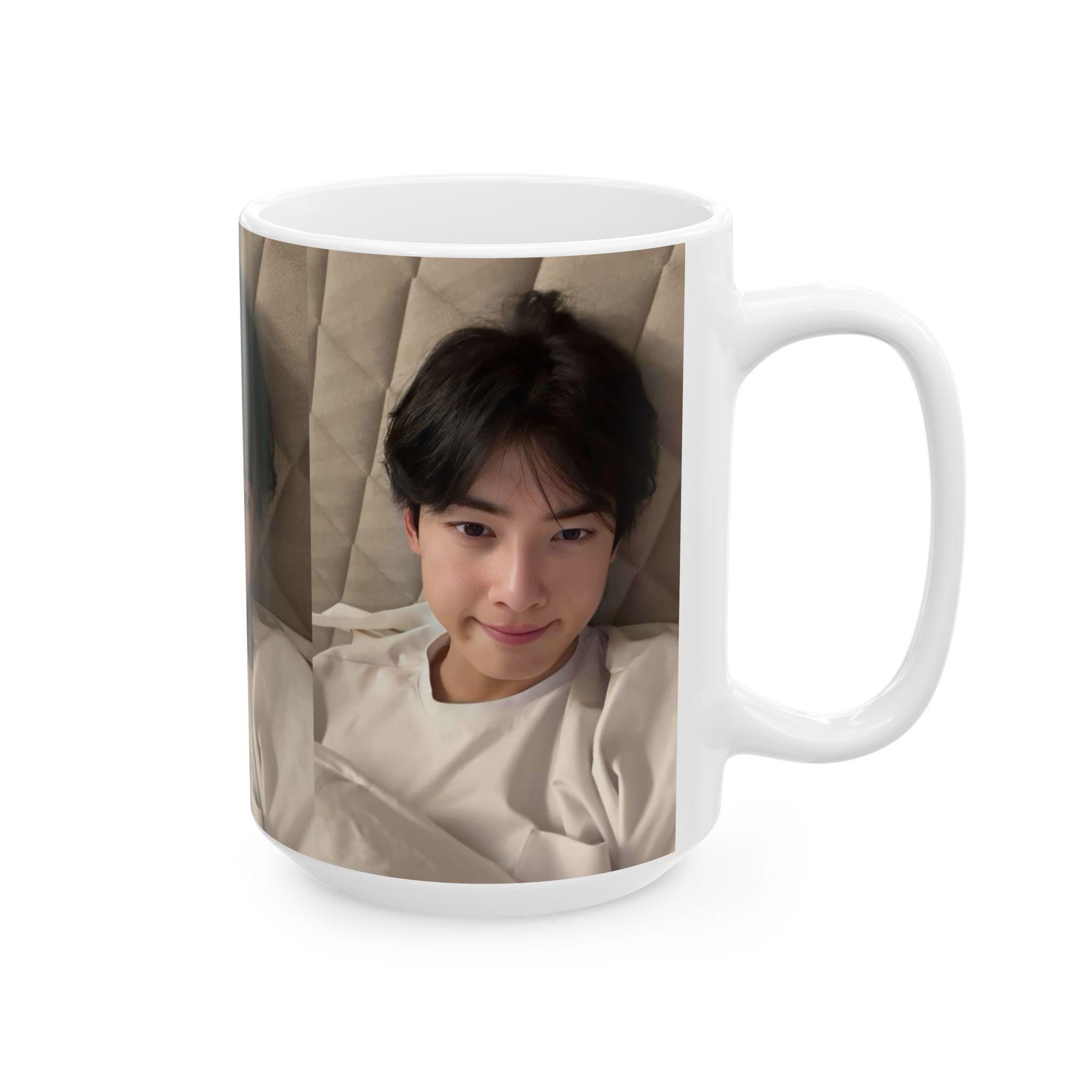 Cha Eun Woo Ceramic Mug, Korean Mug Gift, Birthday Gift, White Mug ...