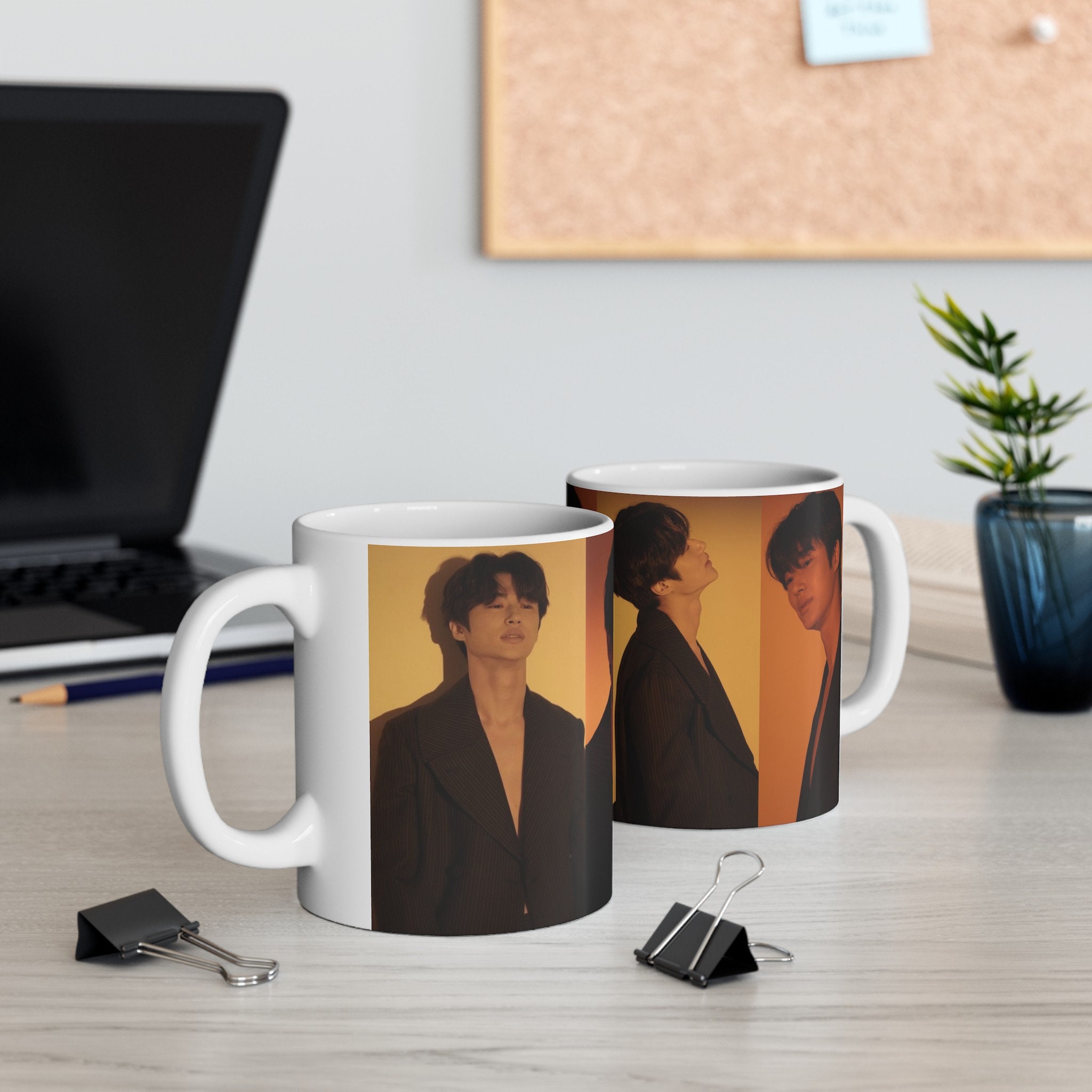 Byeon Woo Seok Ceramic Mug 11oz, Perfect Gift for Kdrama Fans, Korean ...