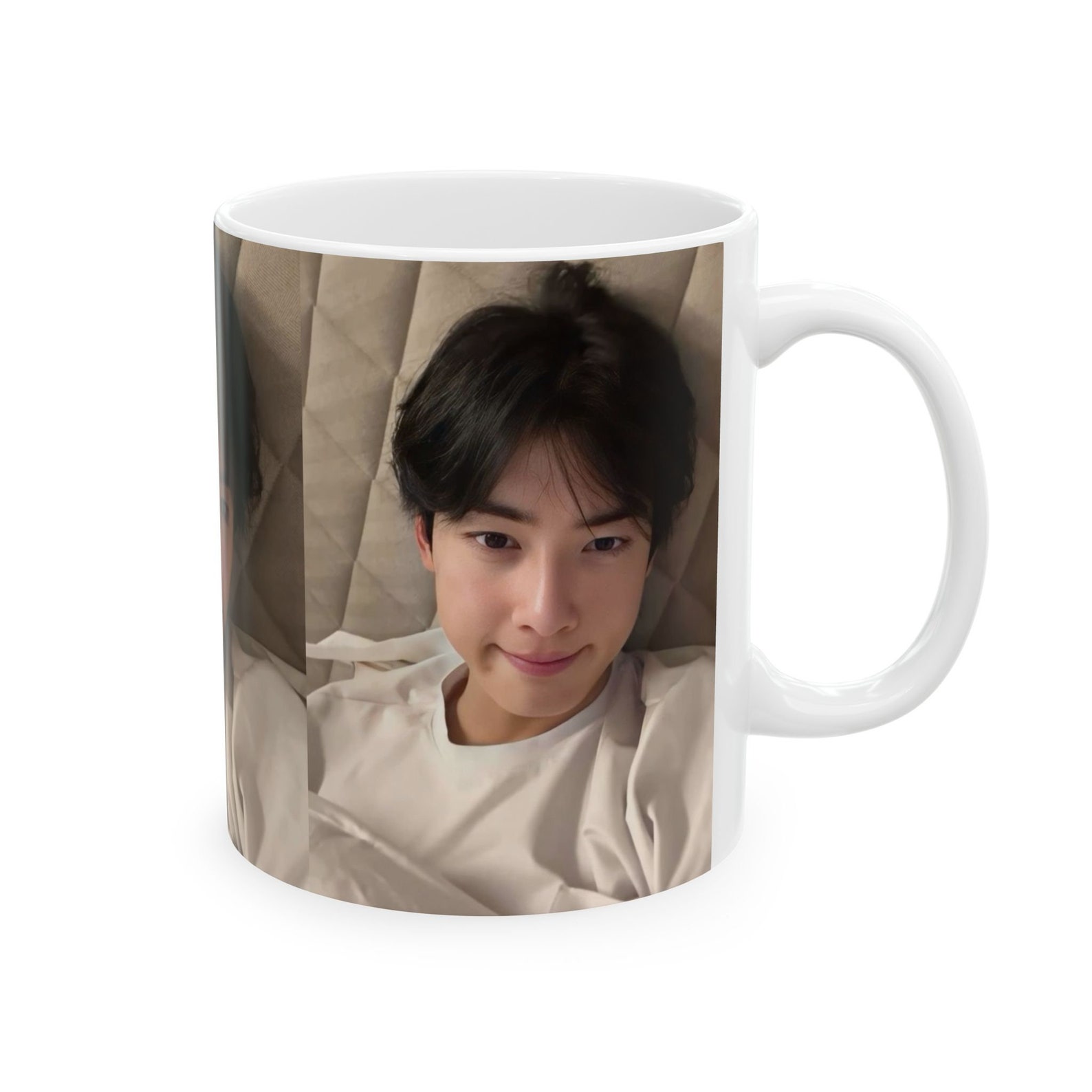 Cha Eun Woo Ceramic Mug, Korean Mug Gift, Birthday Gift, White Mug ...