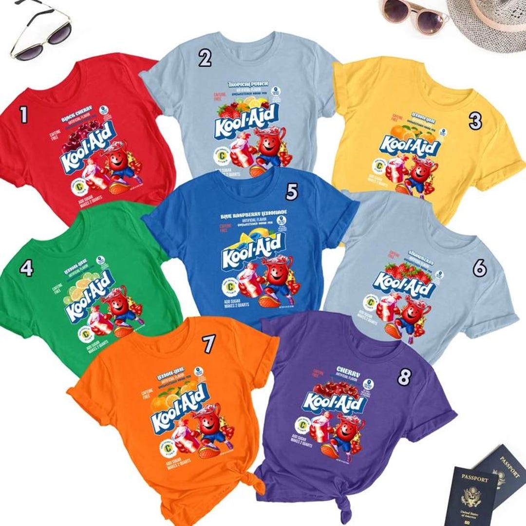 Adult Assorted Drink Mix Costume Group Shirt, Drink Mix Halloween ...