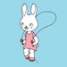 SALE! Skipping Bunny Rabbit Embroidery Pattern PDF - Simple and Easy ...