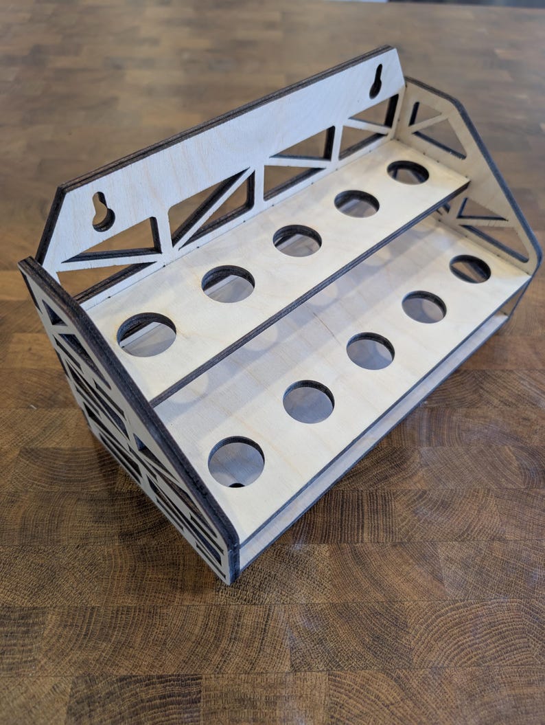 Laser Cut DIY 10-slot Screwdriver Rack Plans Svg, Dxf, Aifiles for Tool ...