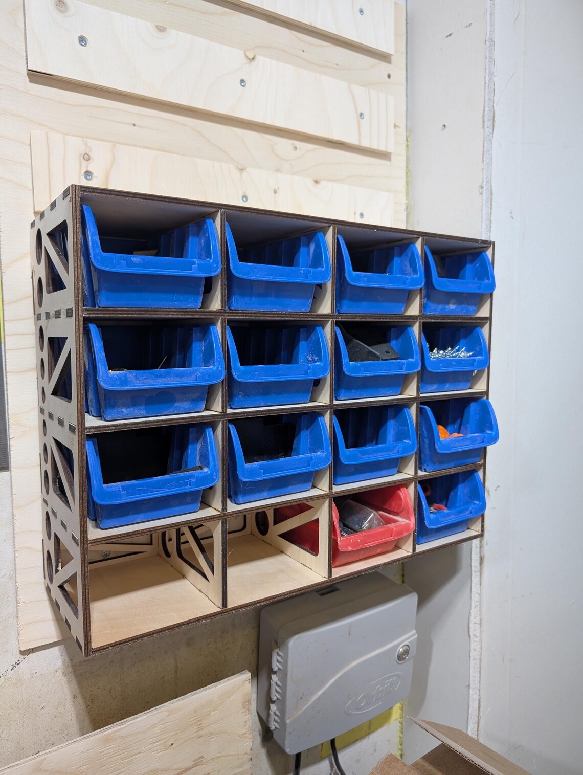 Laser Cut Bin Rack Plans Svg, Dxf, Ai Files for Tool Storage, French ...