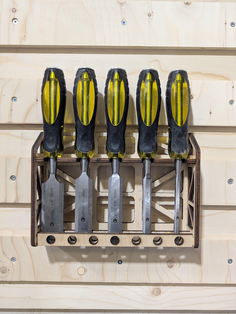 Laser Cut Chisel Rack Plans Svg, Dxf, Ai Files for Tool Storage, French ...