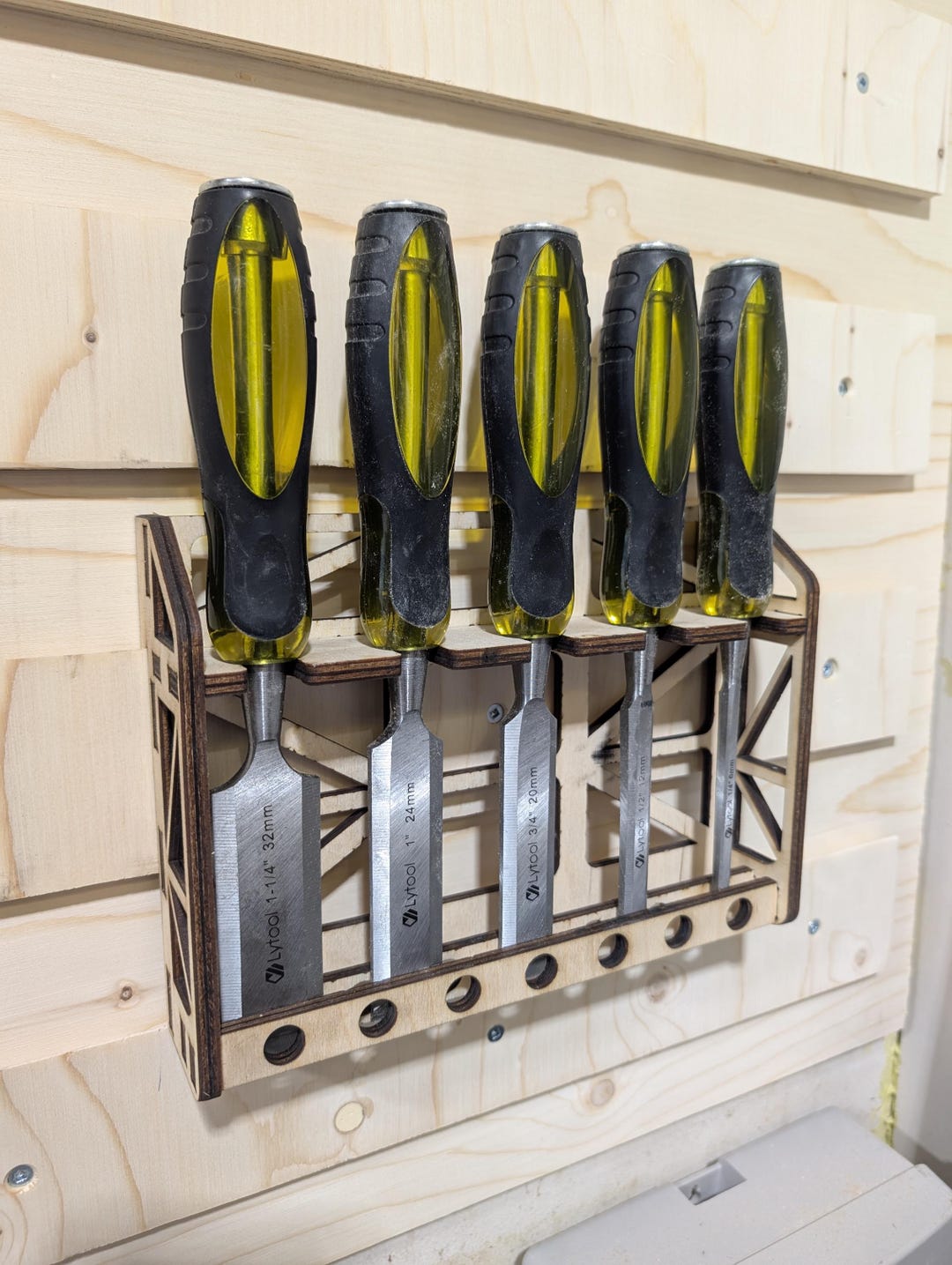 Laser Cut Chisel Rack Plans Svg, Dxf, Ai Files for Tool Storage, French ...