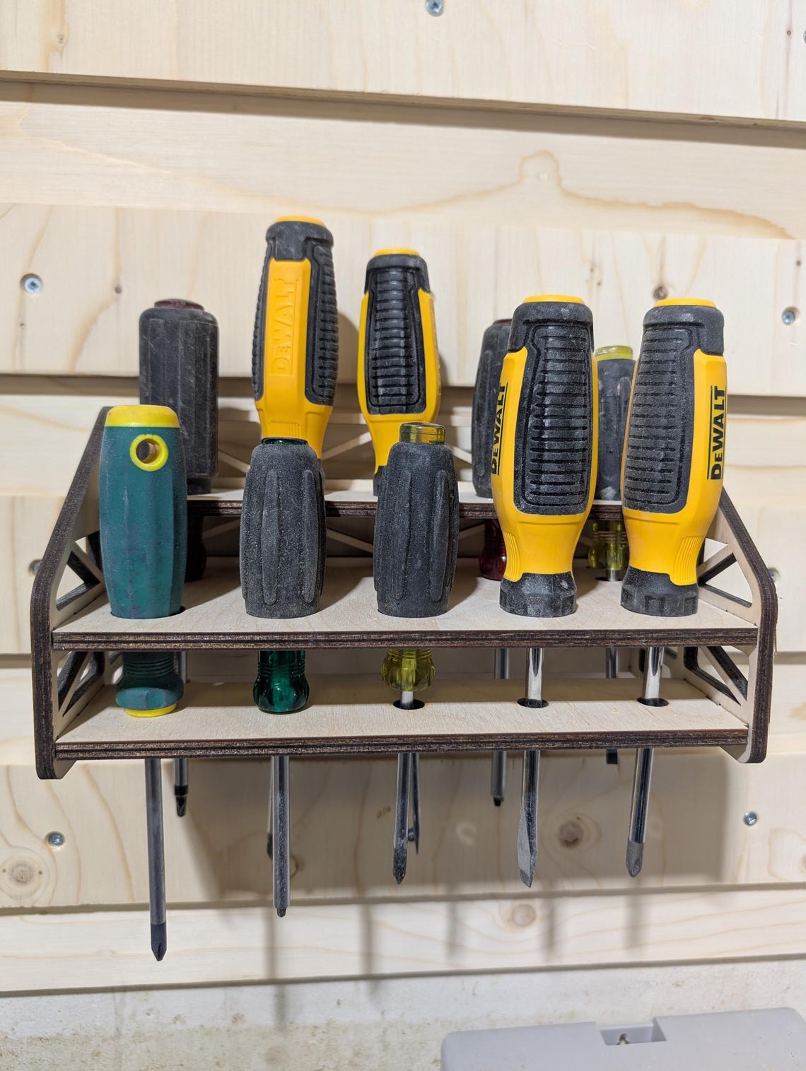 Laser Cut DIY 10-slot Screwdriver Rack Plans Svg, Dxf, Aifiles for Tool ...