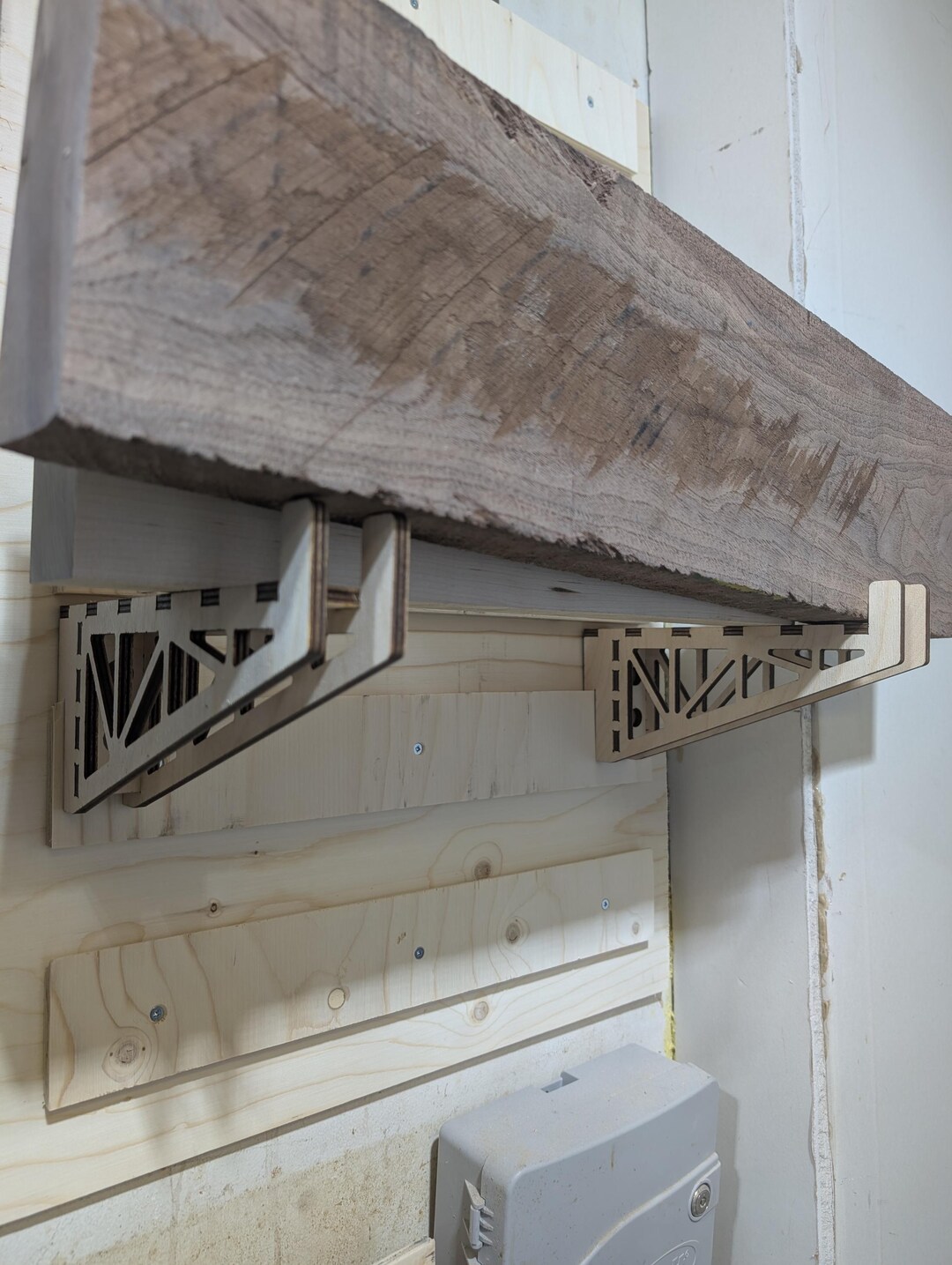 Laser Cut French Cleat Bracket for DIY Shelving, Wood Storage & Wall ...