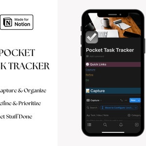 Notion Task Tracker | iPhone Digital Planner | Task Manager ...