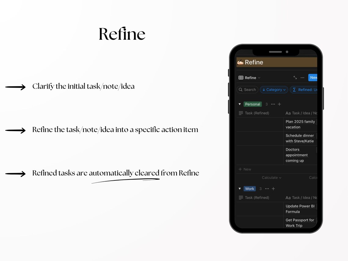 Notion Task Tracker | iPhone Digital Planner | Task Manager ...