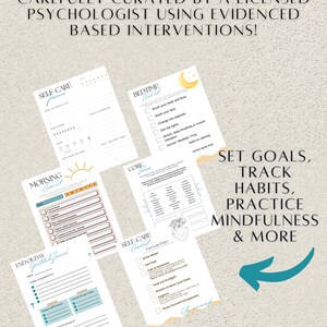Printable Mindfulness Workbook Self-care Planner Self-love Journal ...