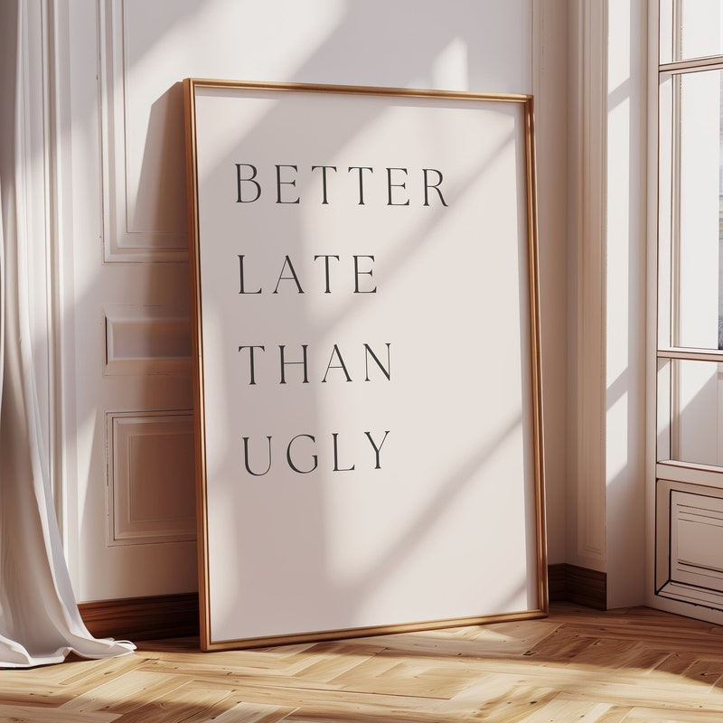 Poster Always Late - Etsy