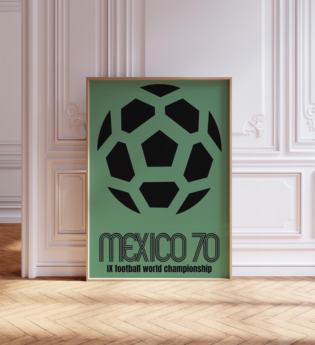 World Cup 1970 Print, World Cup Poster, Mexico, Football Poster, Sports ...