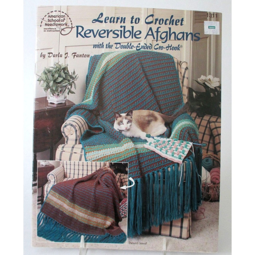 Learn to Crochet Reversible Afghans With Double-ended Cro-hook -crochet ...