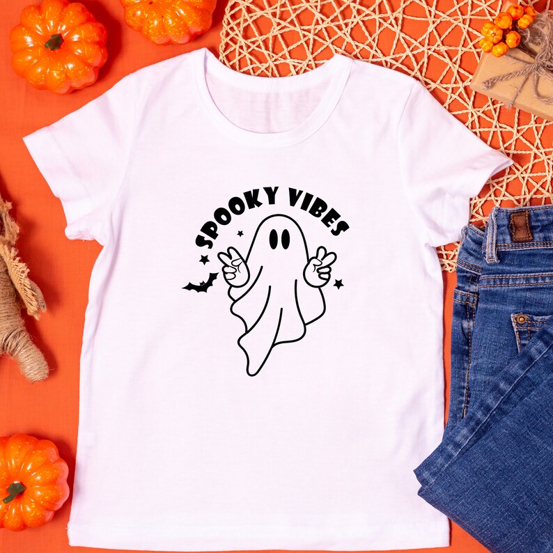 Spooky Vibes SVG Bundle, Halloween Ghost PNG, Commercial Use - Etsy