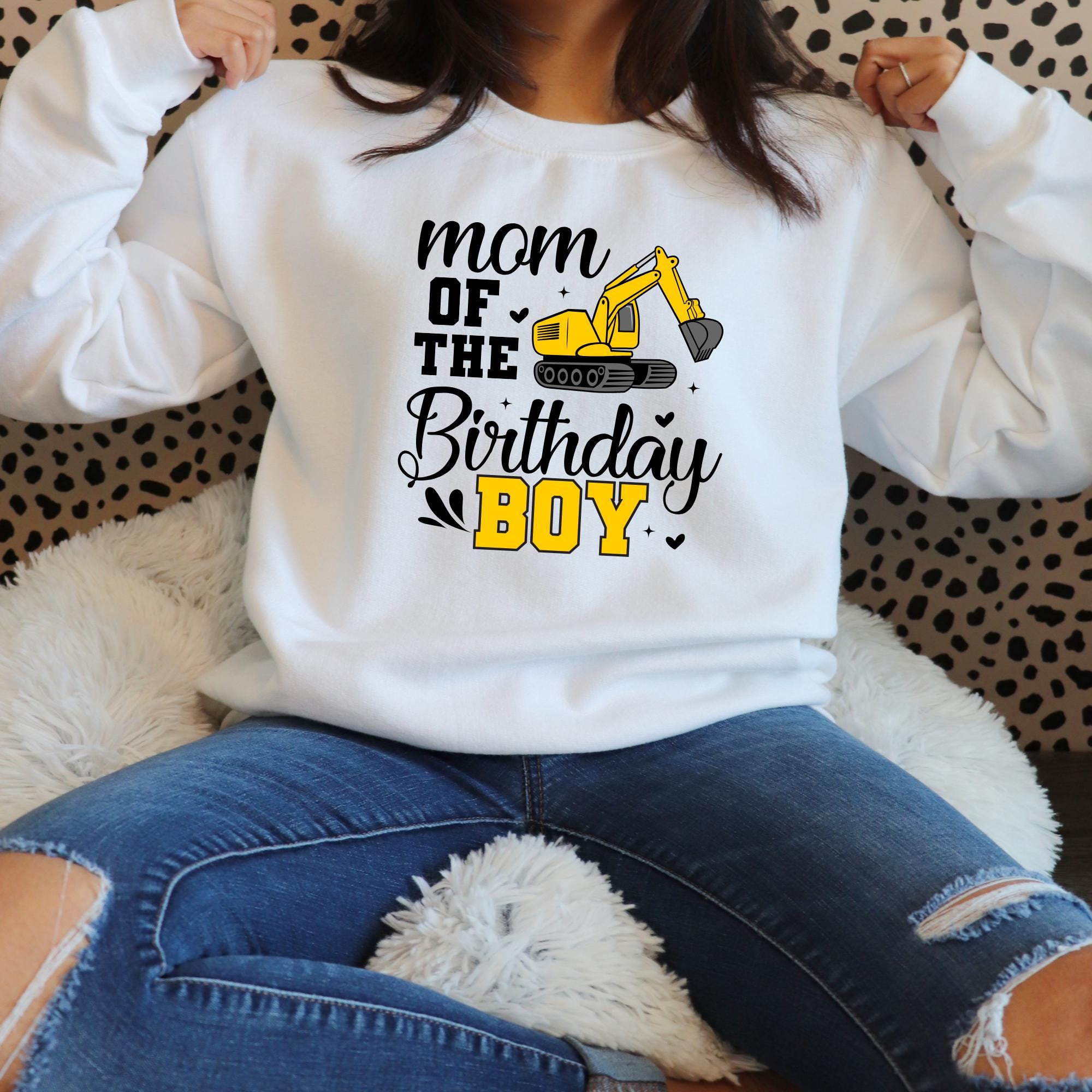 Birthday Boy Construction SVG Bundle, Family Excavator (digital Files ...