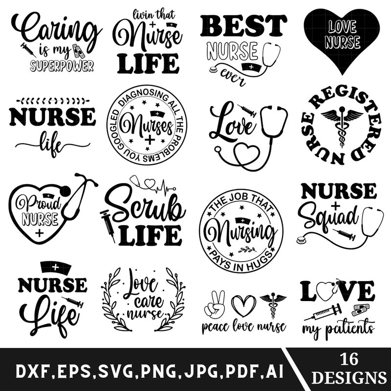 Nurse Svg - Etsy