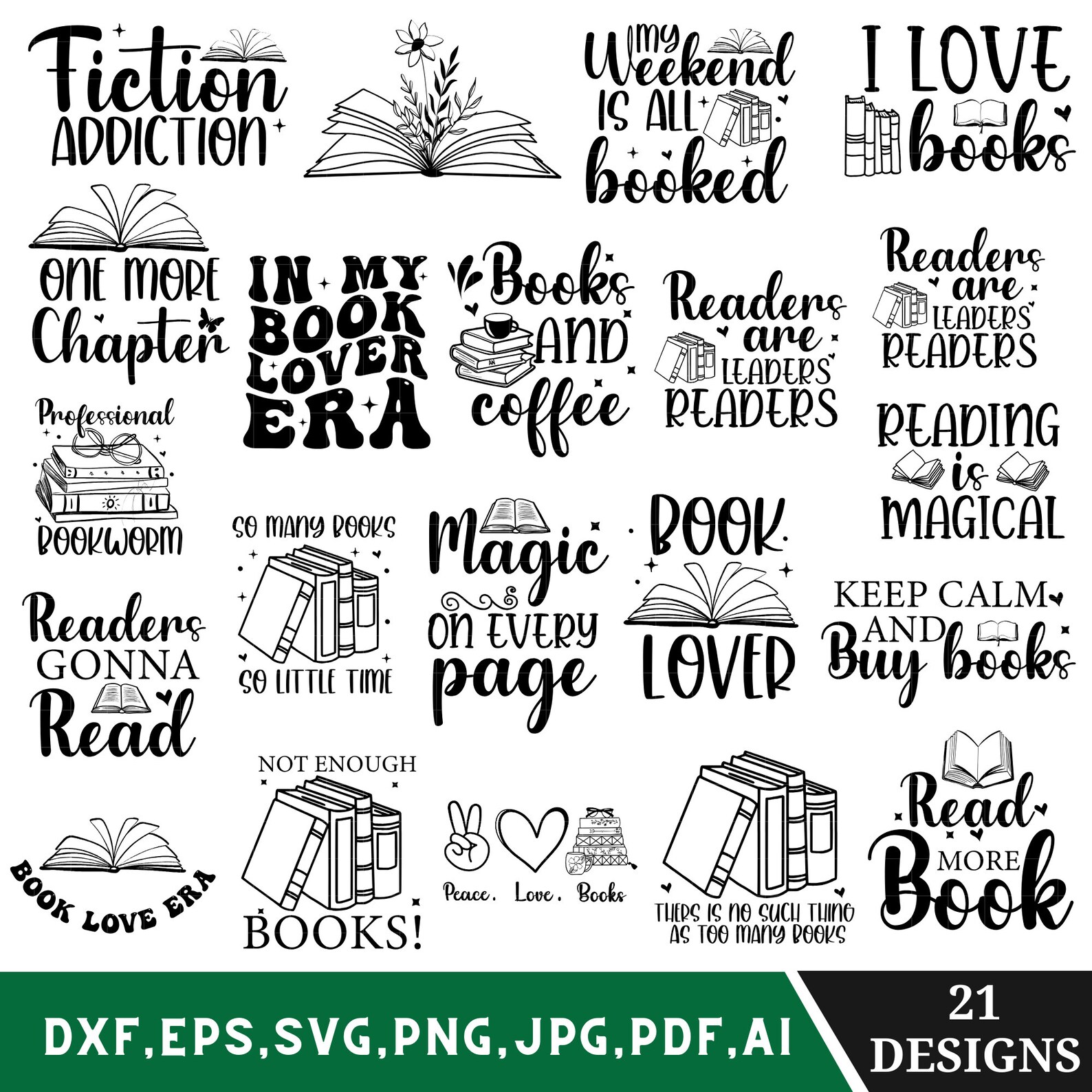 Floral Reading Book Svg Bundle, Book Lover Svg, Flower Book Svg Bundle ...