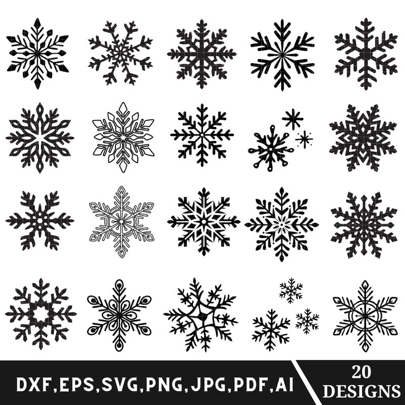 Snowflake Svg - Etsy