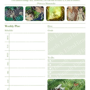 Princess Mononoke - Studio Ghibli Planner - Etsy