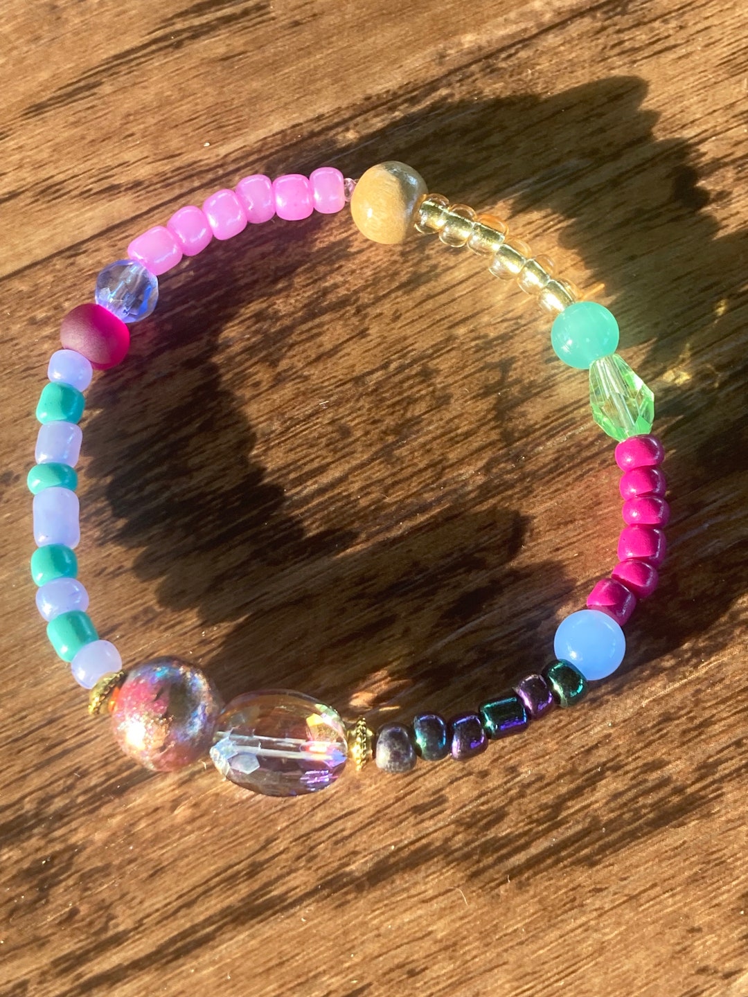 Bold Funky Boho Bracelet One of a Kind, Unique High Quality Beaded ...