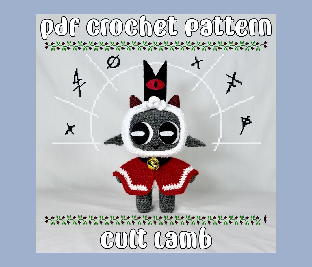 Crochet Pattern: Cult Leader Lamb Amigurumi PDF File - Etsy