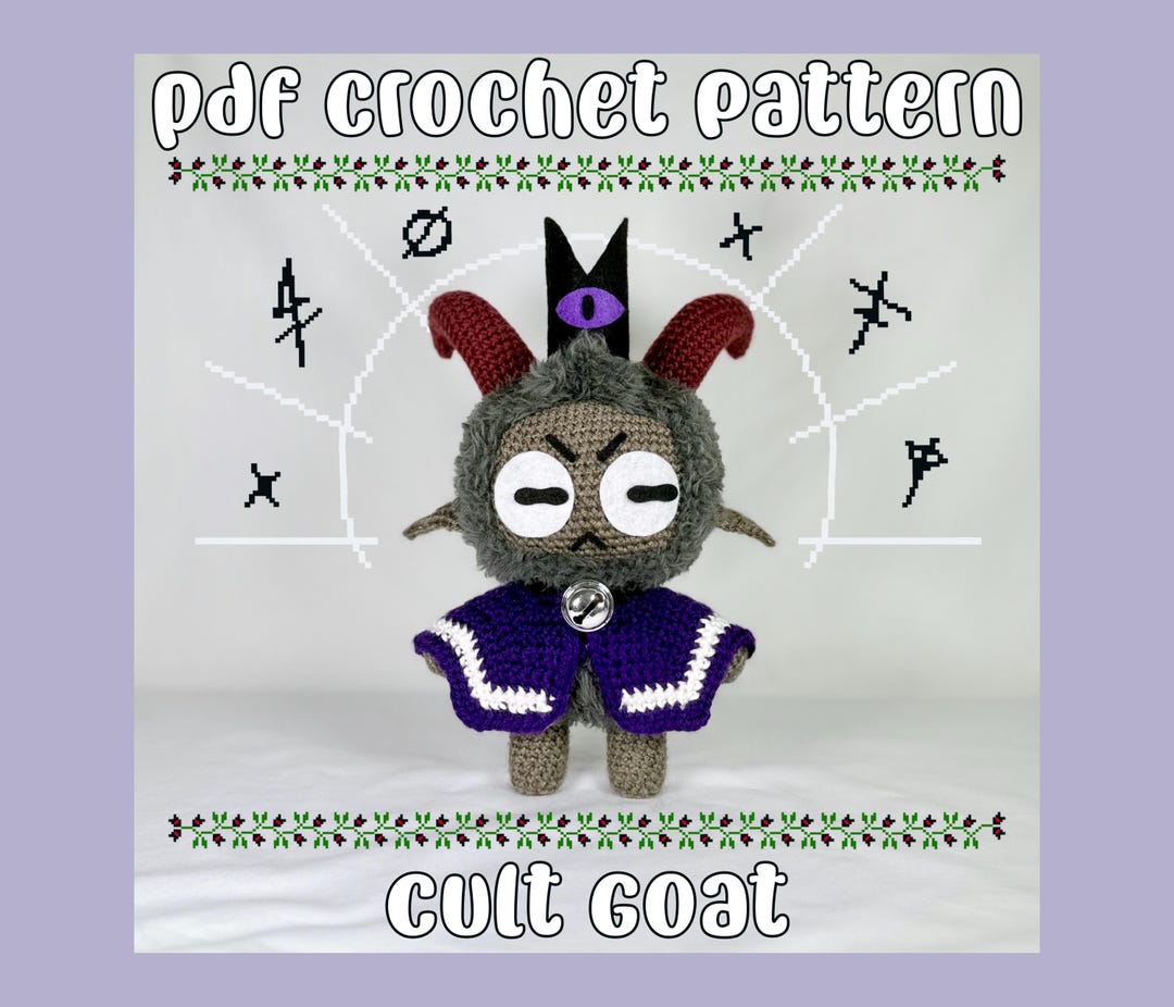 Crochet Pattern: Cult Leader Goat Amigurumi PDF File - Etsy