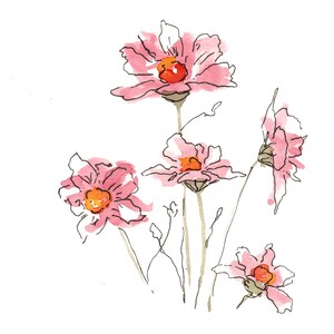 Wildflower Watercolor Note Card Set • Wild Flowers Note Cards • Floral ...