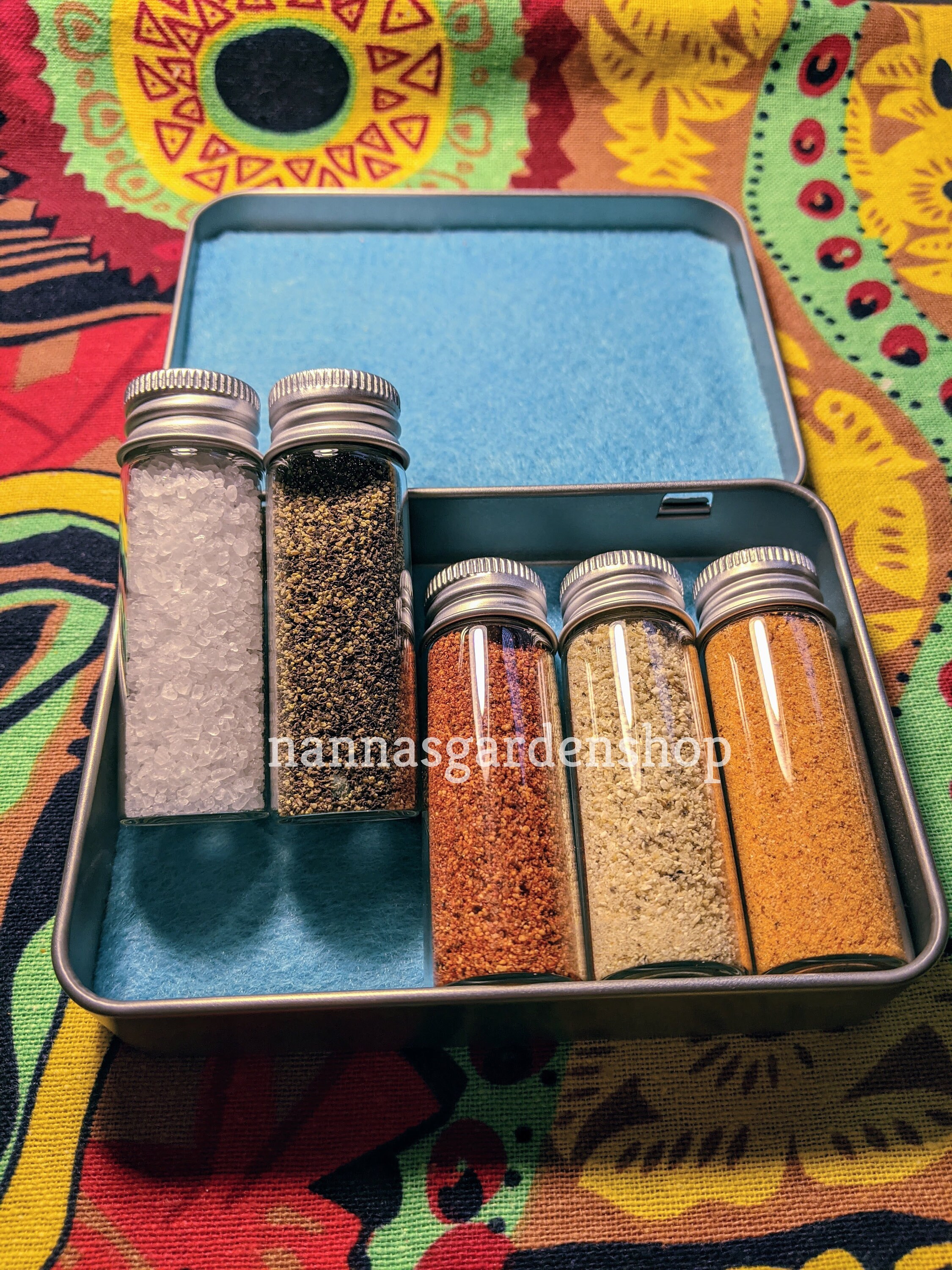 Modern Pocket Spice Kit Bottles With Aluminum Caps | Etsy