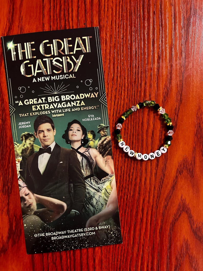 The Great Gatsby “new Money” Bracelet - Etsy