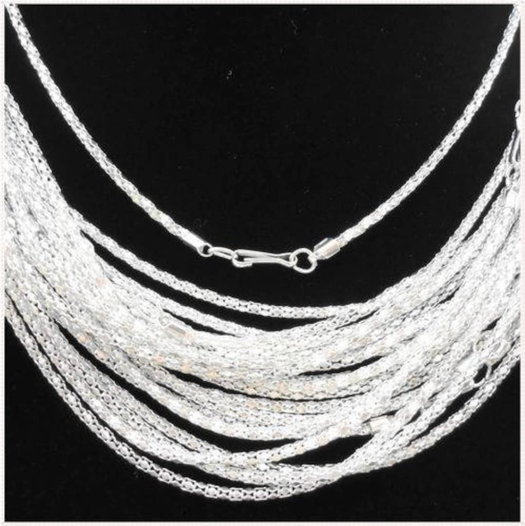 10 Hollow Snake Chain Necklace Clasp Long,20 Around 2mm Wide - Etsy