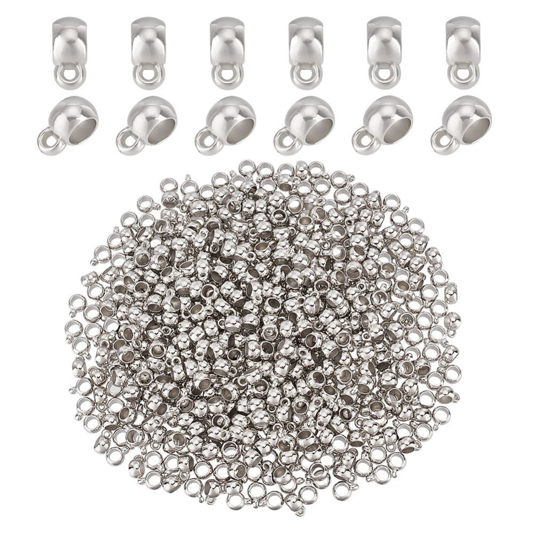 100 CCB Plastic Color Loop Bails -great for Pendants, European Jewelry ...