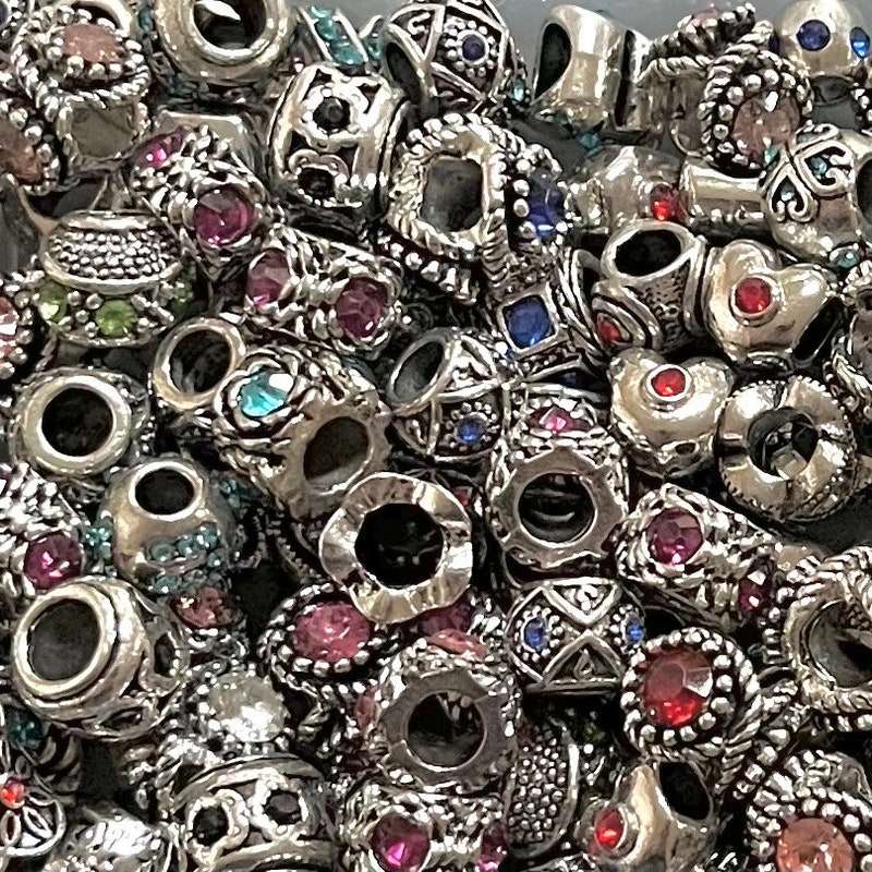 Metal Enamel Spacer Beads - Etsy