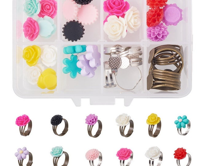 Kids DIY Ring Making With Iron Pad Ring Base Findings - Etsy