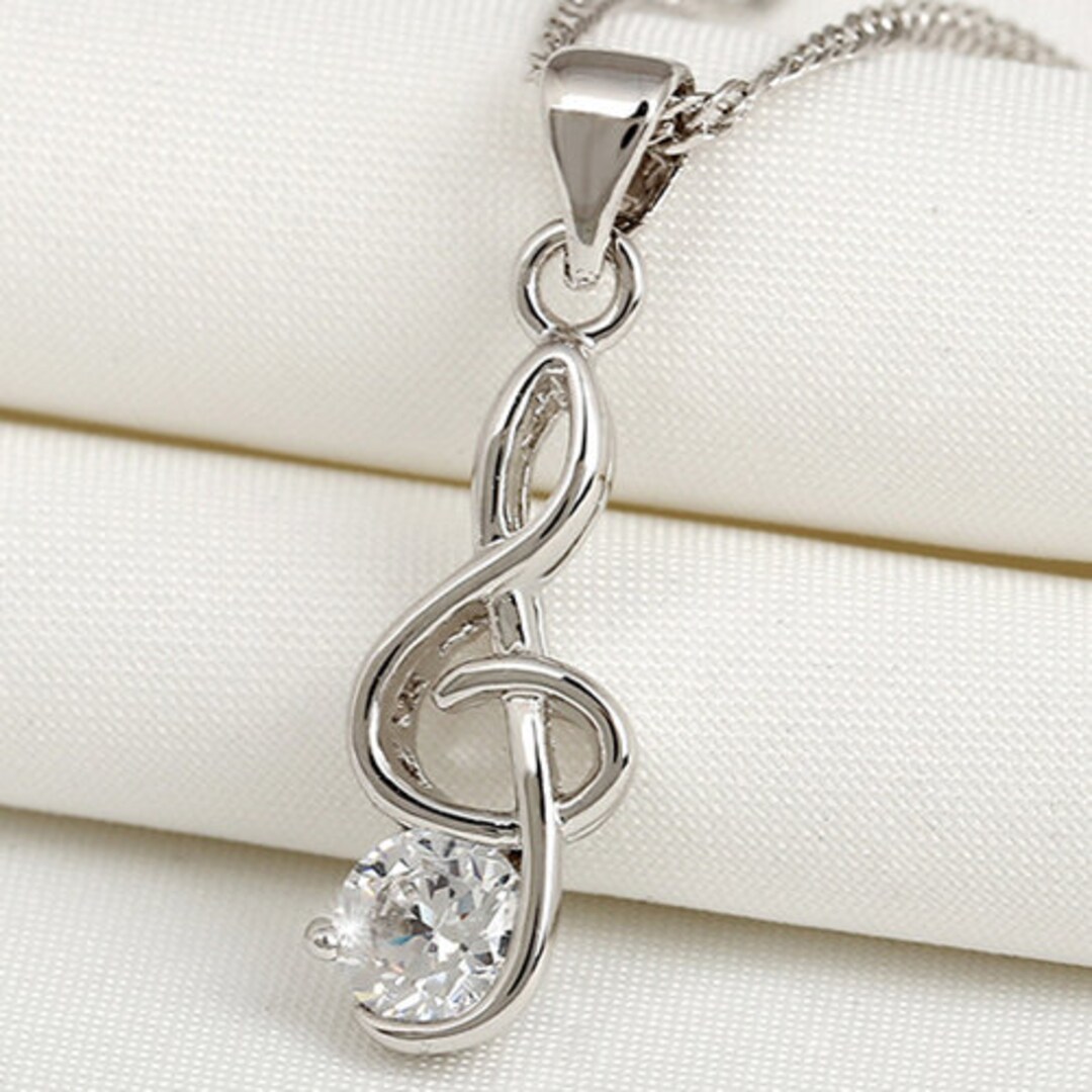 2 Mini Music Note Pendants Brass Cubic Zirconia Pendants - Etsy