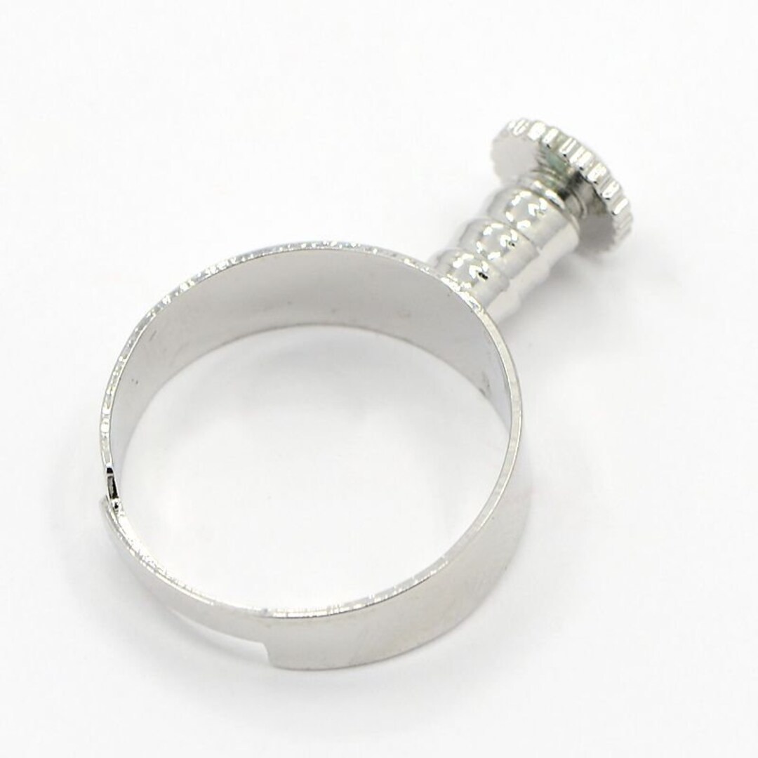 1 Brass European Finger Ring Base Finding, Platinum, 17mm, Hole: 4mm - Etsy
