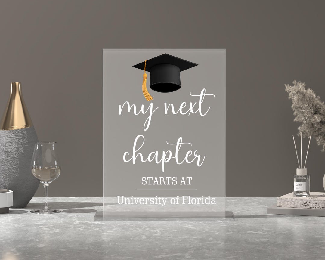 My Next Chapter Starts at Sign/personalized Graduation Party Decoration ...