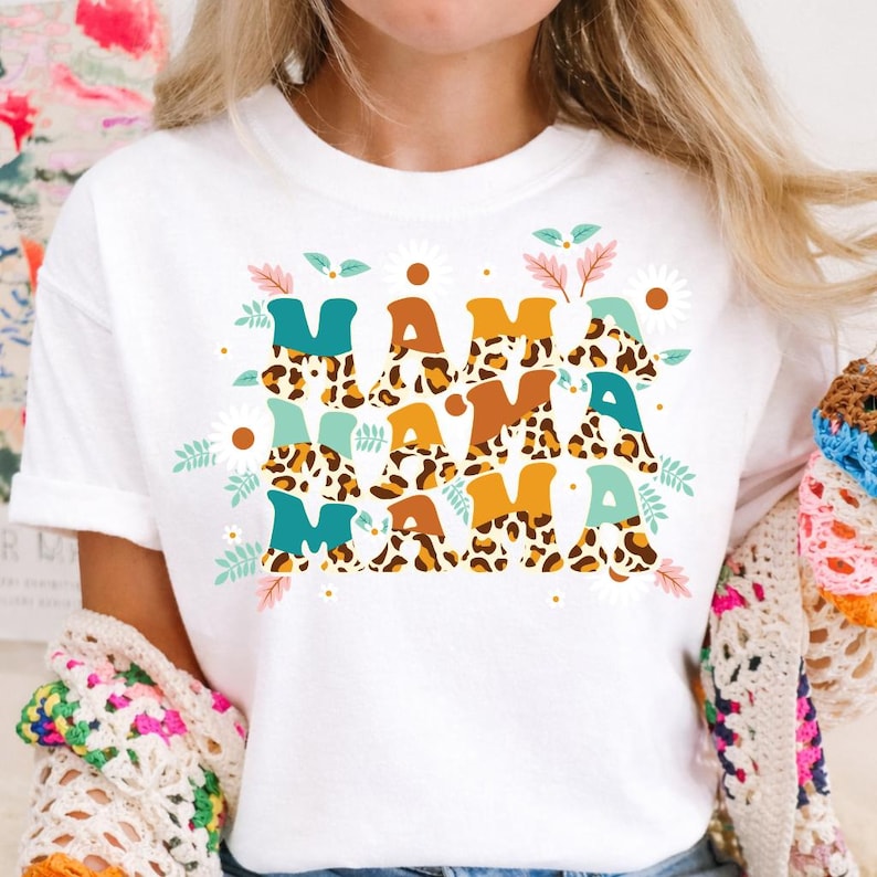 Retro Mama SVG Bundle, Groovy Mom Life Shirt Design (digital Download ...