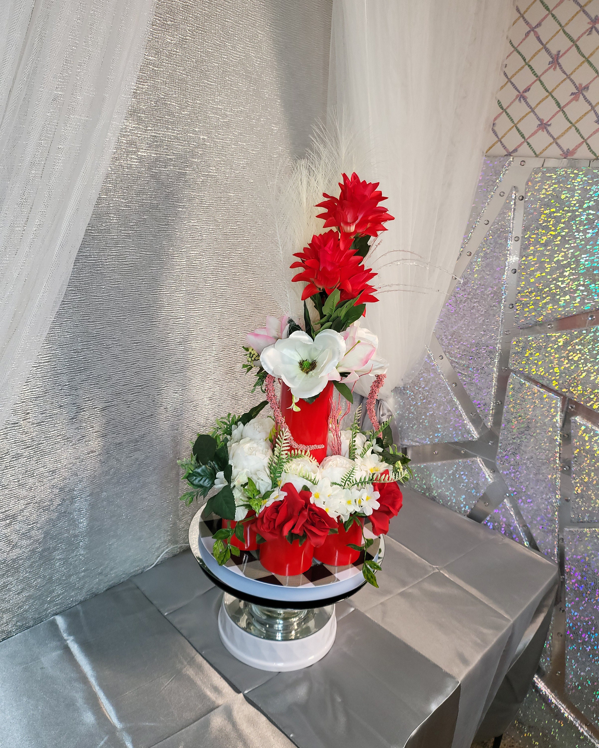 Paradise Ruby Red Flower Arrangements - Etsy