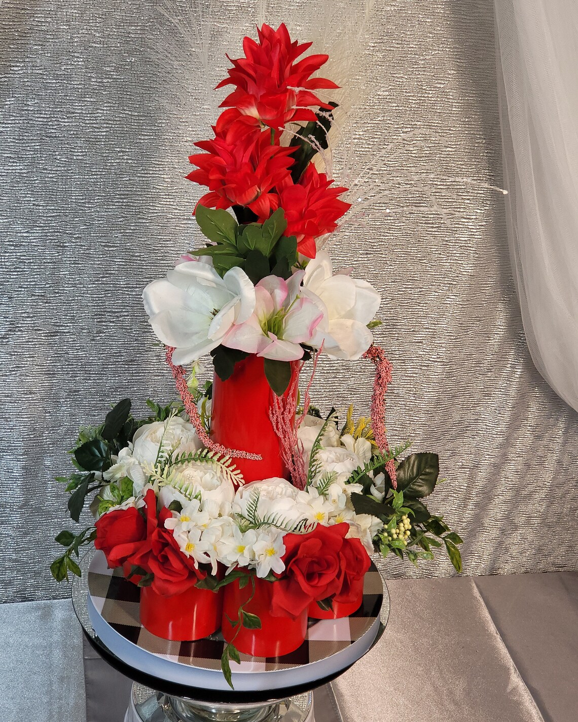 Paradise Ruby Red Flower Arrangements - Etsy