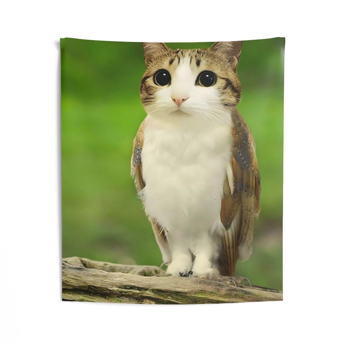 MEOWL Meme Room Tapestry, Meowl Cat Owl Funny Meme, Funny Dorm Tapestry ...