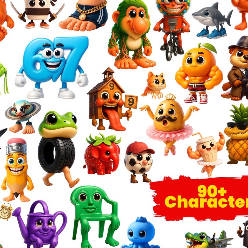 Png Brainrot Clipart - Etsy