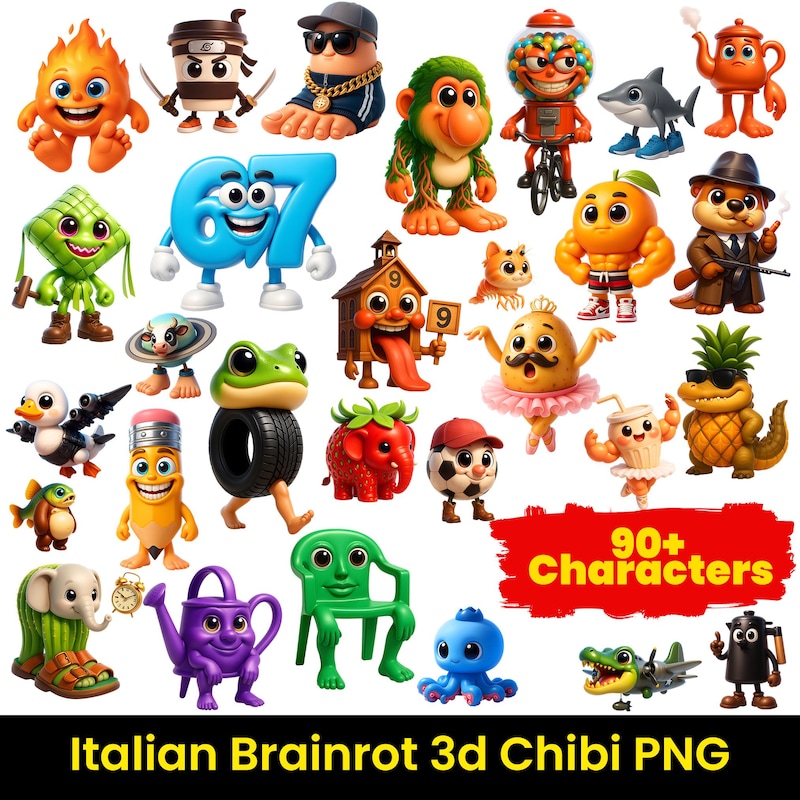 67 Brainrot Image Png - Etsy