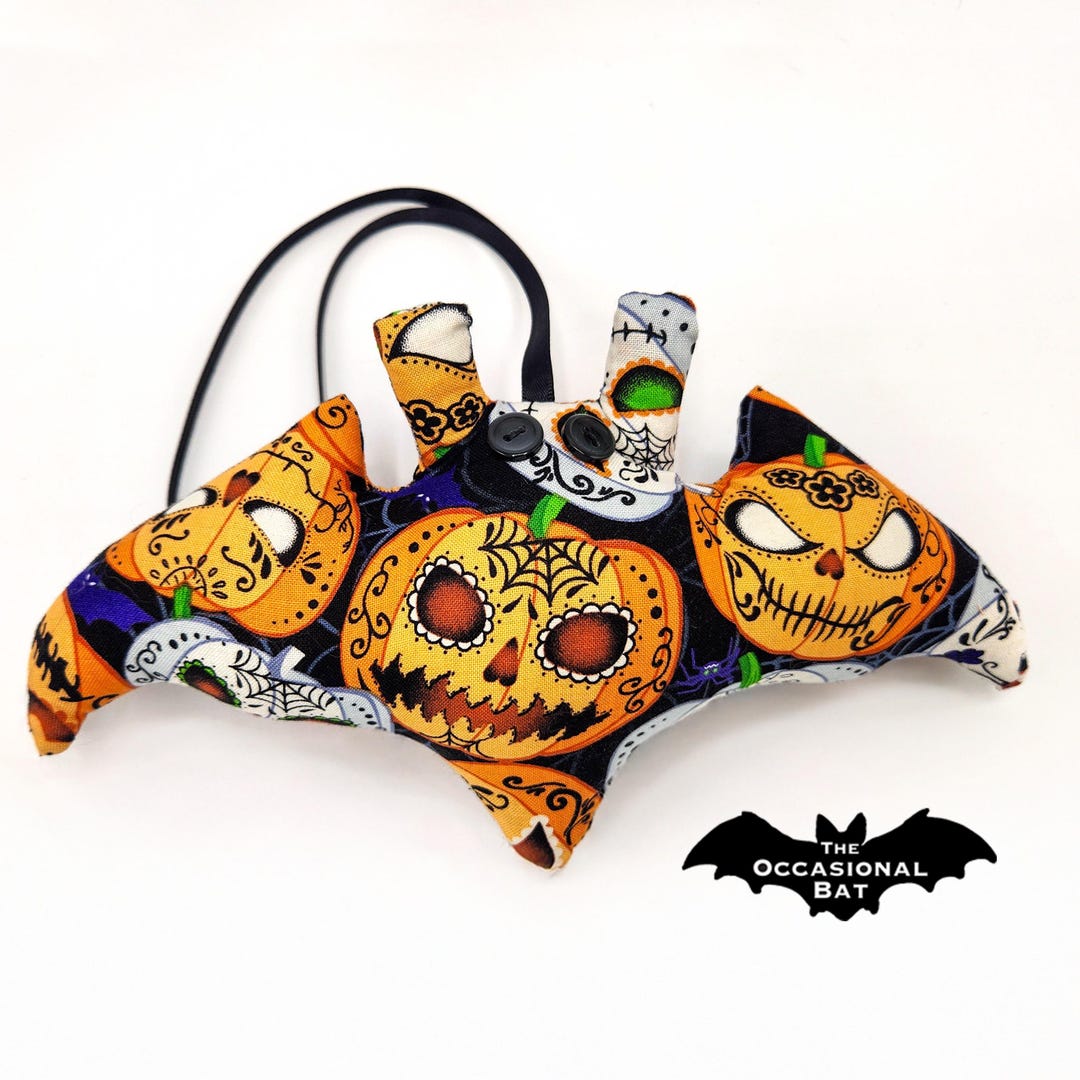 Black Microbat With Glow-in-the-dark Jack-o-lanterns - Etsy